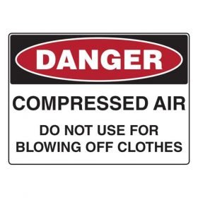 Compressed Air Do Not Use | Safety Signs Direct