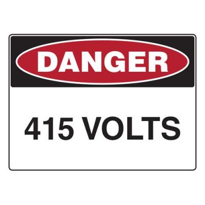 415 Volts | Safety Signs Direct