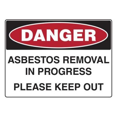 Asbestos Removal In Progress Please Keep Out | Safety Signs Direct