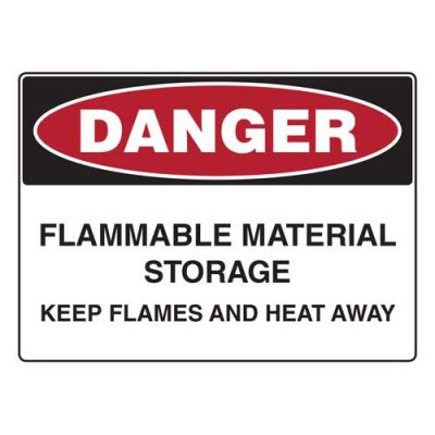 Danager Flammable Material Storage | Safety Signs Direct
