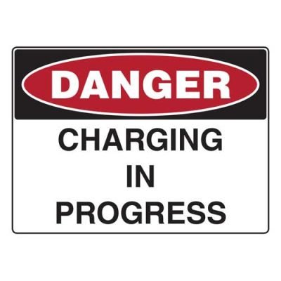 Charging In Progress | Safety Signs Direct