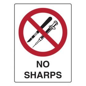 No Sharp Objects | Safety Signs Direct