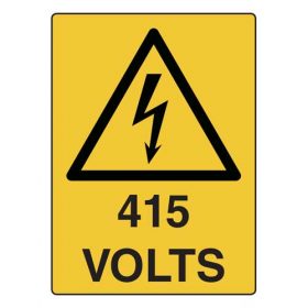 415 Volts | Safety Signs Direct