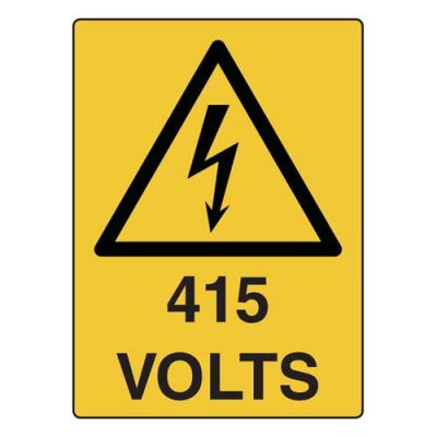 415 Volts | Safety Signs Direct