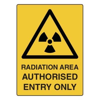 Radiation Area Authorised Entry Only | Safety Signs Direct