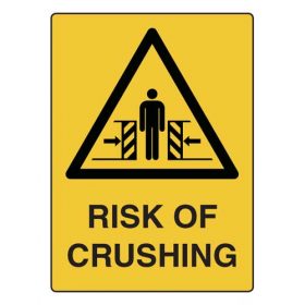 Risk of Crushing | Safety Signs Direct