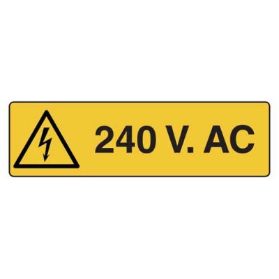 240 V.AC | Safety Signs Direct