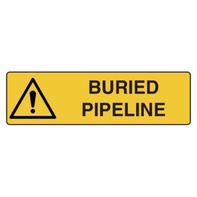 Buried Pipeline | Safety Signs Direct