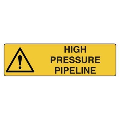 High Pressure Pipeline | Safety Signs Direct