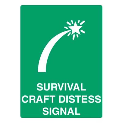 Survival Craft Distress Signal | Safety Signs Direct