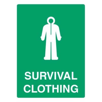 Survival Clothing | Safety Signs Direct