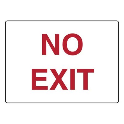 No Exit | Safety Signs Direct