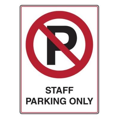 Staff Parking Only | Safety Signs Direct
